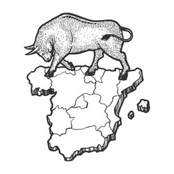 Tourist map spain travel Royalty Free Vector Image