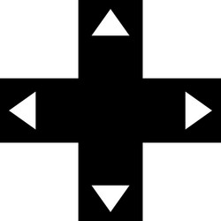 D pad icon Royalty Free Vector Image - VectorStock