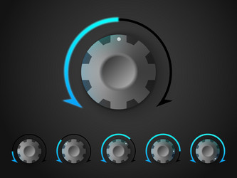 Knobs set Royalty Free Vector Image - VectorStock