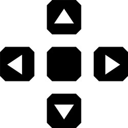 D pad icon Royalty Free Vector Image - VectorStock