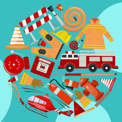 Fire safety poster Royalty Free Vector Image - VectorStock