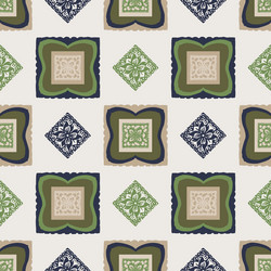 Hand drawn retro block print seamless pattern Vector Image