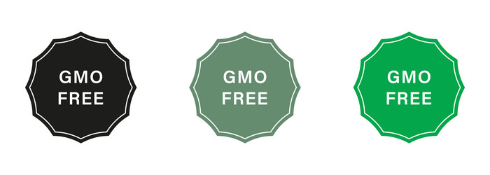 No genetically modified ingredients sign free gmo Vector Image