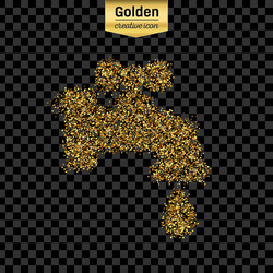 Gold glitter object Royalty Free Vector Image - VectorStock