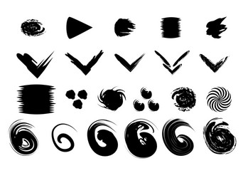 Abstract paint brush stroke cartoon Royalty Free Vector