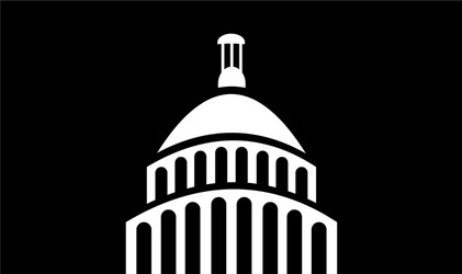Capitol dome logo dome logo Royalty Free Vector Image