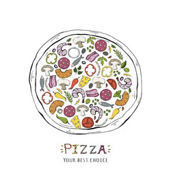 Cartoon bacon drawing isolated on white background