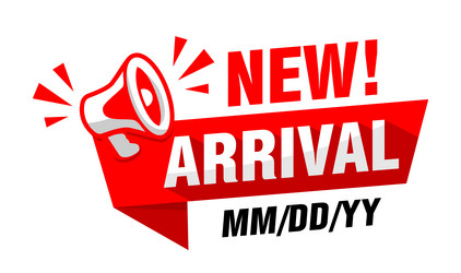 New arrival label or price tag Royalty Free Vector Image