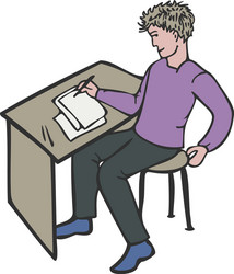 Student Cheating Vector Images (60)