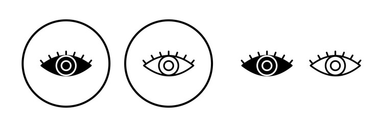 Eye icon look and vision icon icon Royalty Free Vector Image