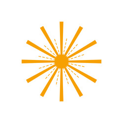 Graphic abstract sun sun symbol astrological Vector Image