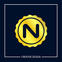 Initial letter nn logo template design Royalty Free Vector