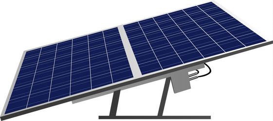 Solar panels realistic 3d set Royalty Free Vector Image