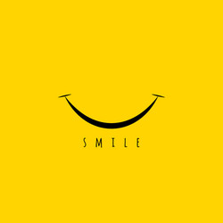 Smile template design Royalty Free Vector Image