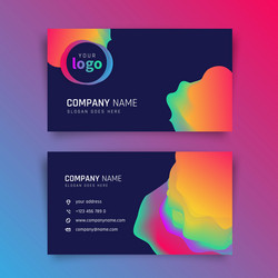 Sound system business card audio acoustic Vector Image