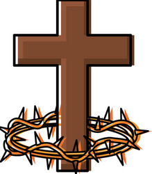 Catholic cross design Royalty Free Vector Image