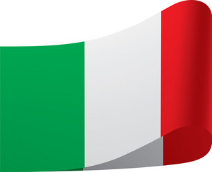 Italian flag collage of snowflake items Royalty Free Vector