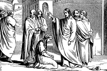 Jesus and Crowd Vector Images (over 190)
