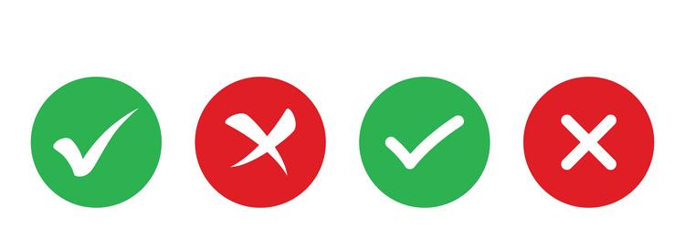 Checkmark X Vector Images (over 3,000)