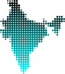 Map of india Royalty Free Vector Image - VectorStock