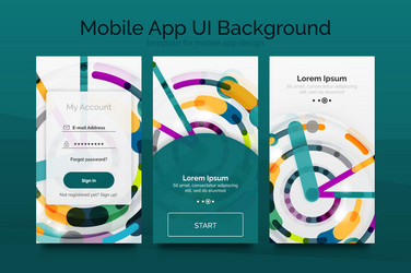 Mobile background ui Royalty Free Vector Image