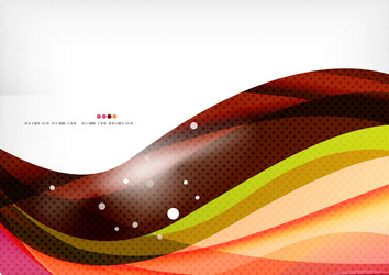 Rainbow orange red brown line design Royalty Free Vector