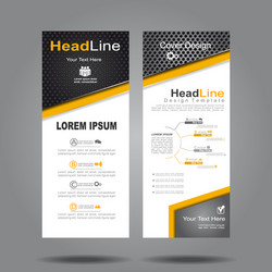 Brochure template invitation for vip party Vector Image