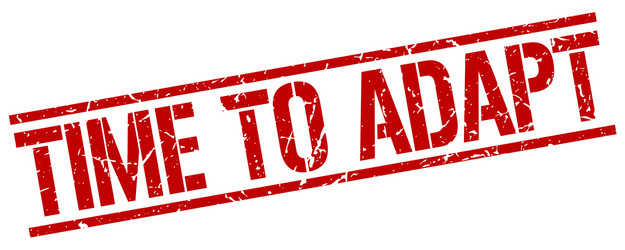 Time to adapt stamp Royalty Free Vector Image - VectorStock