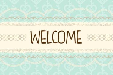 Mint lace border Royalty Free Vector Image - VectorStock