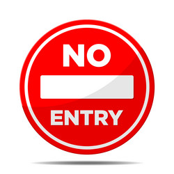 No Id No Entry Clipart