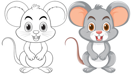 Cartoon Mouse Outline Vector Images (over 2,500)