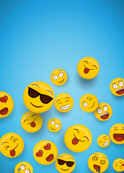 Smiley backdrop Royalty Free Vector Image - VectorStock