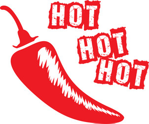 Chilli template logo and symbol Royalty Free Vector Image