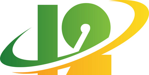 Number circle logo concept icon Royalty Free Vector Image