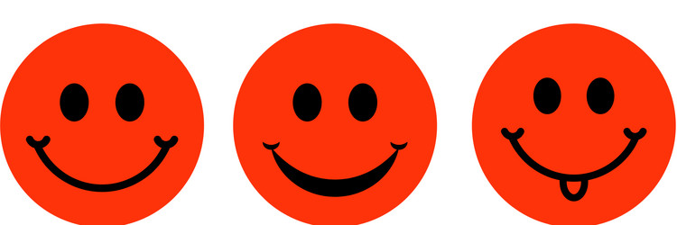 Smile template design Royalty Free Vector Image