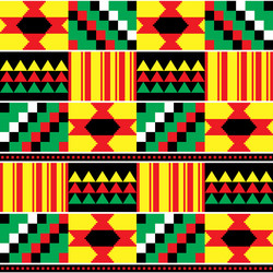 Tribal ghana seamless geometric pattern Royalty Free Vector