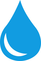 Water drop shape blue drops set Royalty Free Vector Image