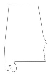 State of Alabama Outline Vector Images (over 820)