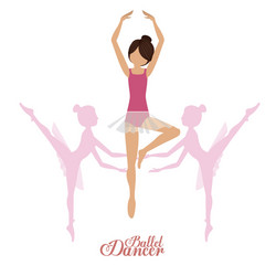 Pink ballet pointes dance studio symbol Royalty Free Vector