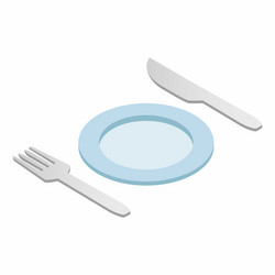 Realistic silverware metal cutlery flatware Vector Image