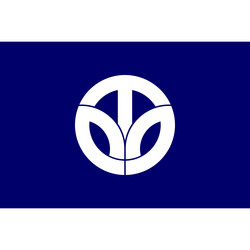 Flag of fukui prefecture Royalty Free Vector Image