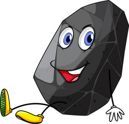 Rock with different facial expressions Royalty Free Vector