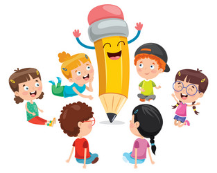 Cartoon students Royalty Free Vector Image - VectorStock