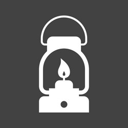 Man holding a candle with light at night Vector Image