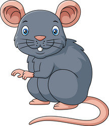 Cartoon mouse waving hand Royalty Free Vector Image