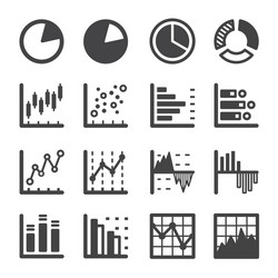 Data diagram performance point reference icon Vector Image