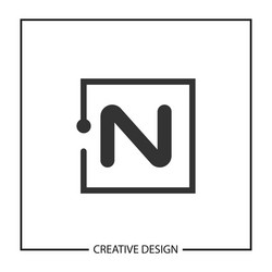 Initial letter nn logo template design Royalty Free Vector