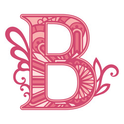 Alphabet B Letter Pink Vector Images (over 1,400)