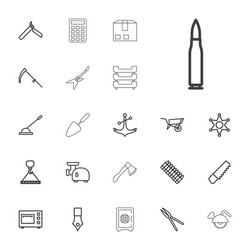 Metal icons Royalty Free Vector Image - VectorStock