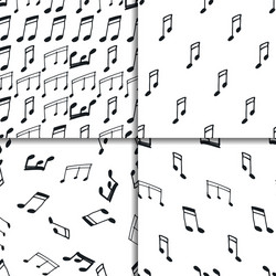 Music seamless background Royalty Free Vector Image